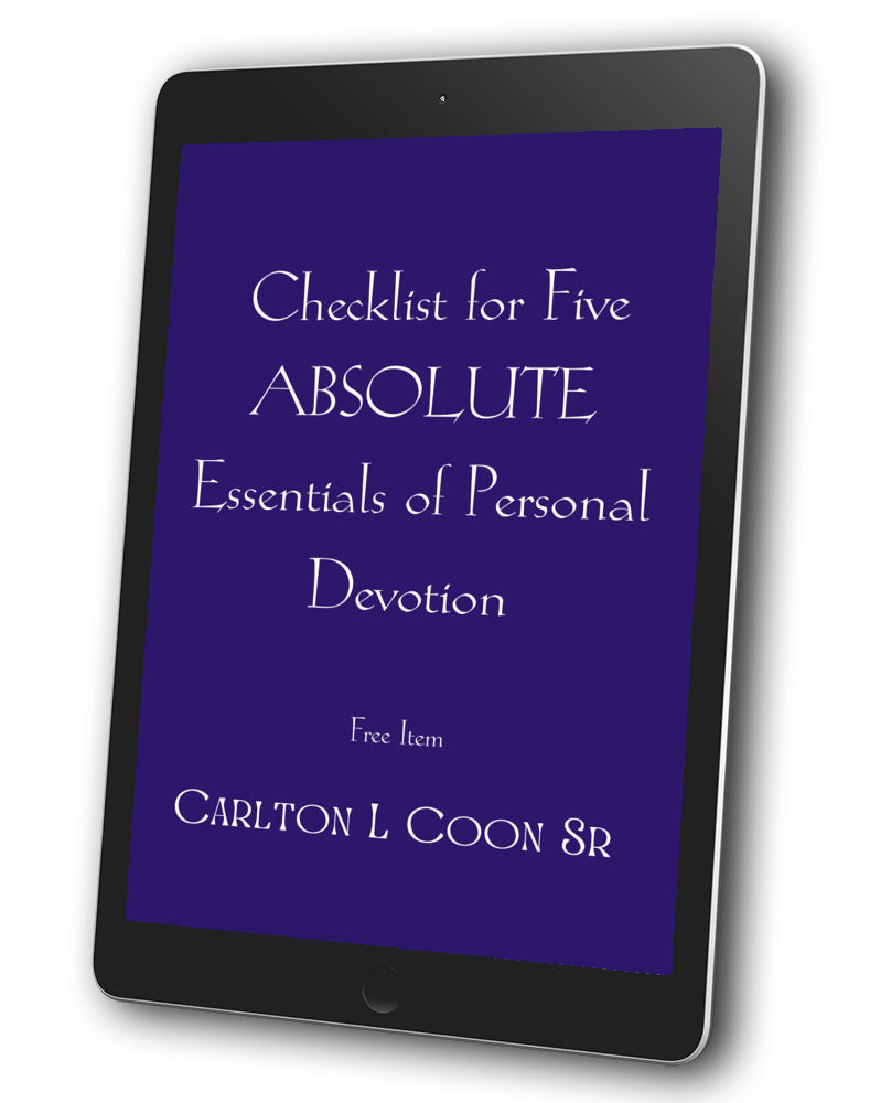 Checklist for Five ABSOLUTE Essentials of Personal Devotion – Christian ...